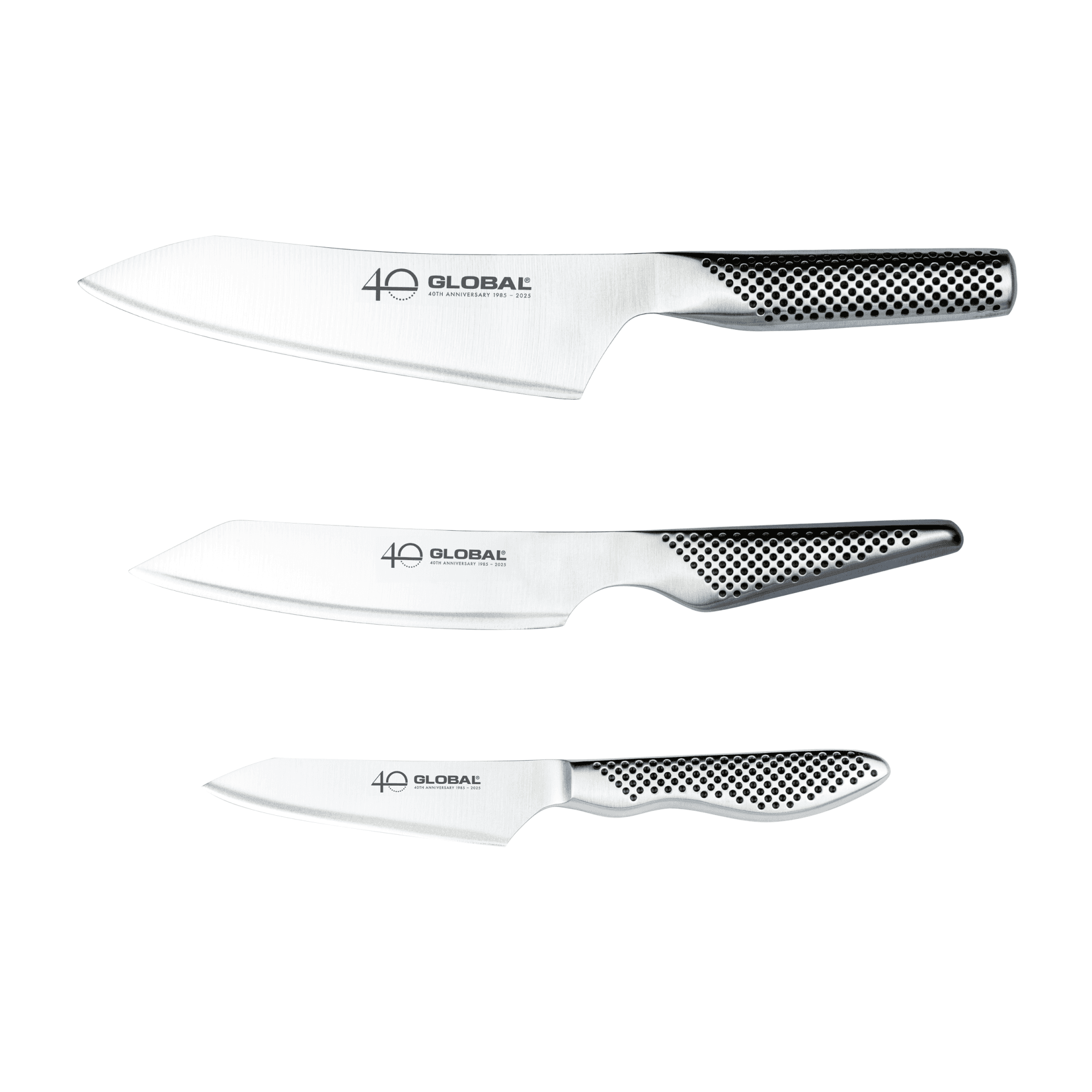 Global 40th Anniversary 3 Piece Knife Set from GLOBAL Knives UK